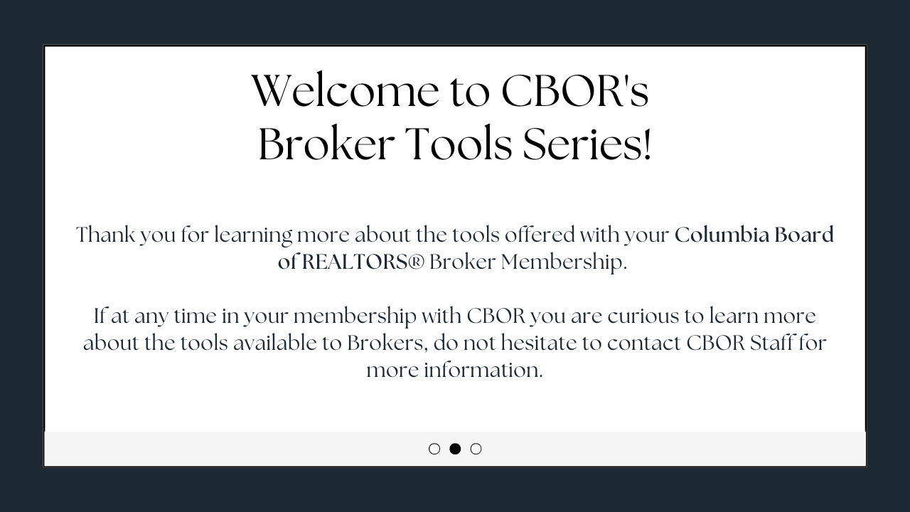 - Columbia Board Of REALTORS® | CBOR