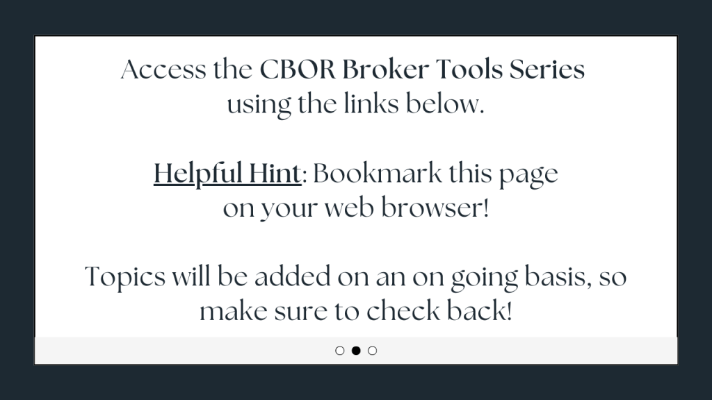 - Columbia Board Of REALTORS® | CBOR